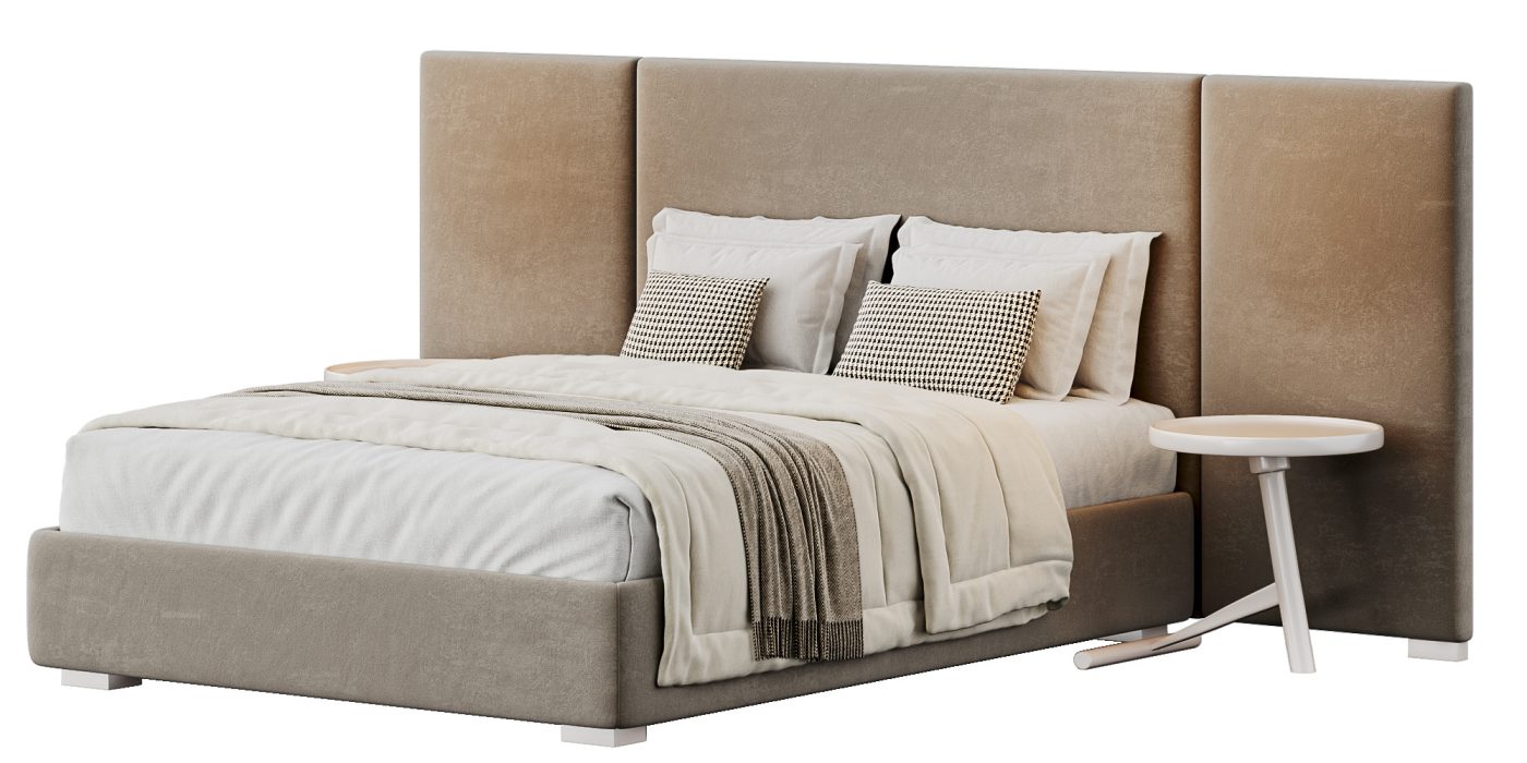 Extended Momo Bed 3D Model for VRay, Corona | CGMood