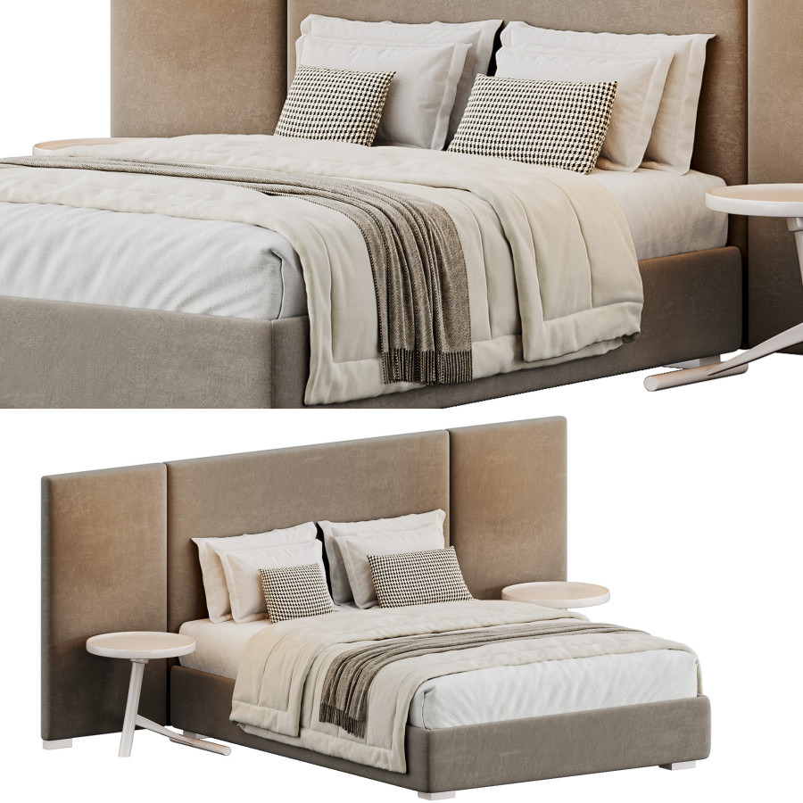 Extended Momo Bed 3D Model for VRay, Corona | CGMood