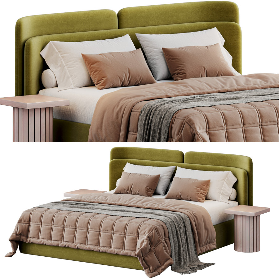 Valleta Bed By Retehome 3D Model for VRay, Corona | CGMood