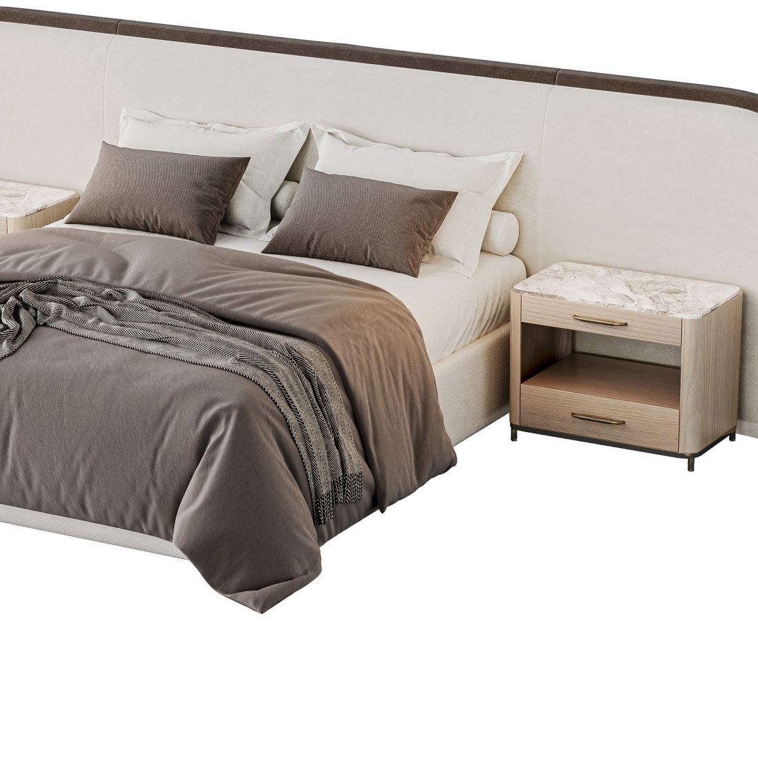 Ferrol Bed 3D Model for VRay, Corona | CGMood