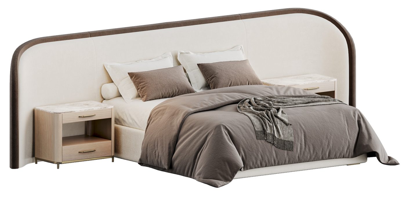 Ferrol Bed 3D Model for VRay, Corona | CGMood