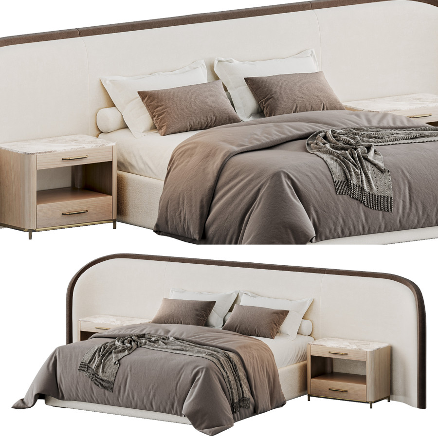 Ferrol Bed 3D Model for VRay, Corona | CGMood