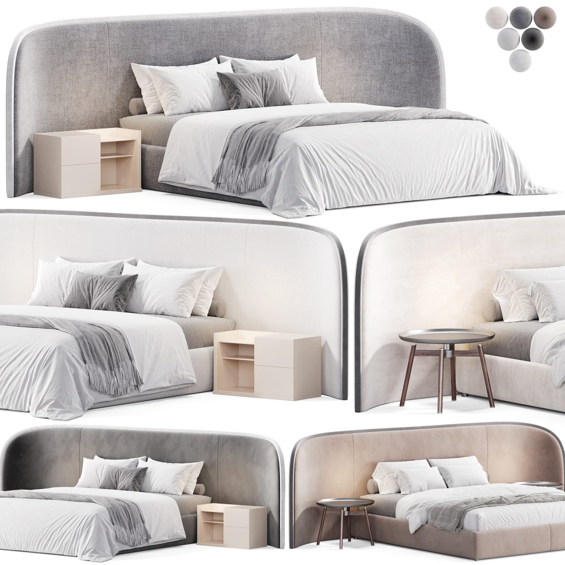 Cazarina Ferrol Bed 3D Model for Corona | CGMood