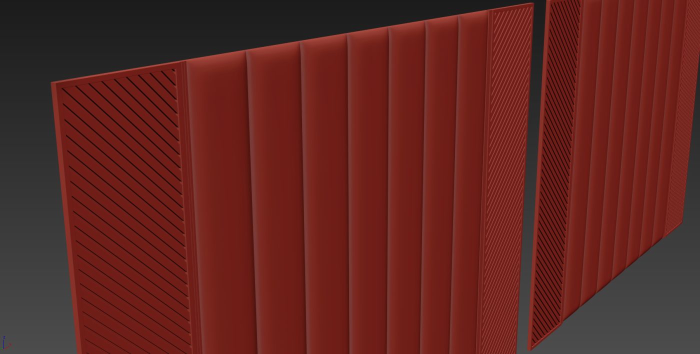 Decorative V10 Wall Panels 3D Model for VRay | CGMood