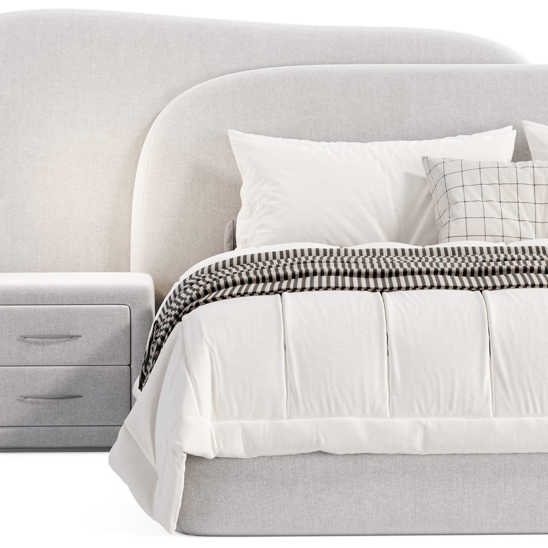 Gaspra Modern Bed 3D Model for Corona | CGMood