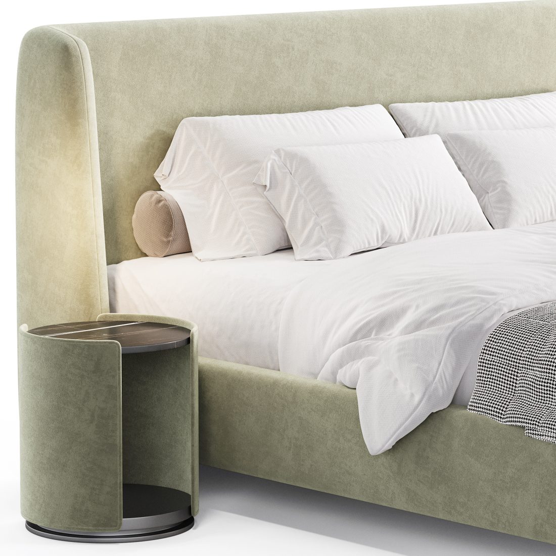 Wings Alessandro Corina Bed - 3D Model for Corona