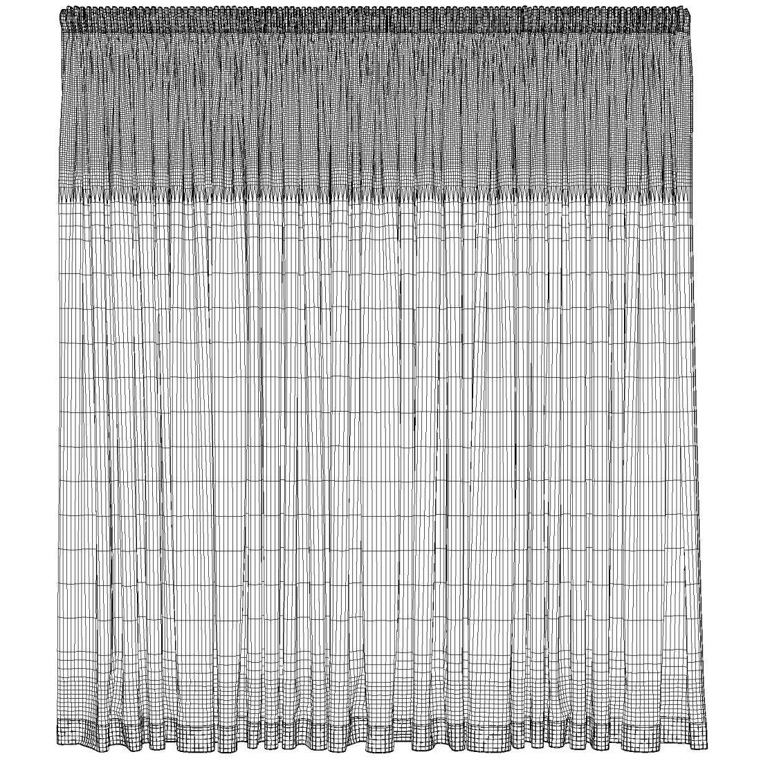 Linen Translucent Curtain 3D Model for VRay, Corona | CGMood