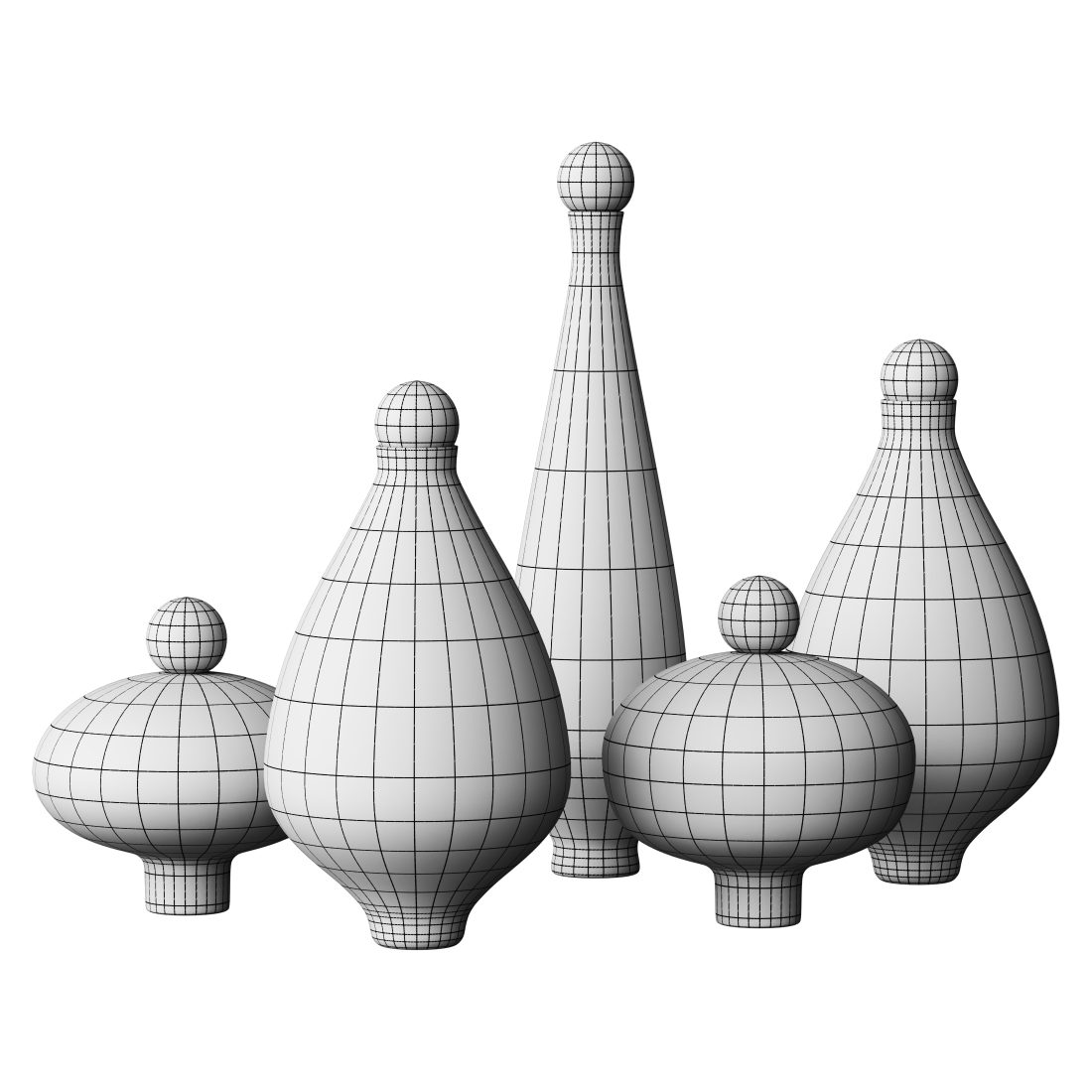 Glass Vase 3D Model for VRay, Corona | CGMood