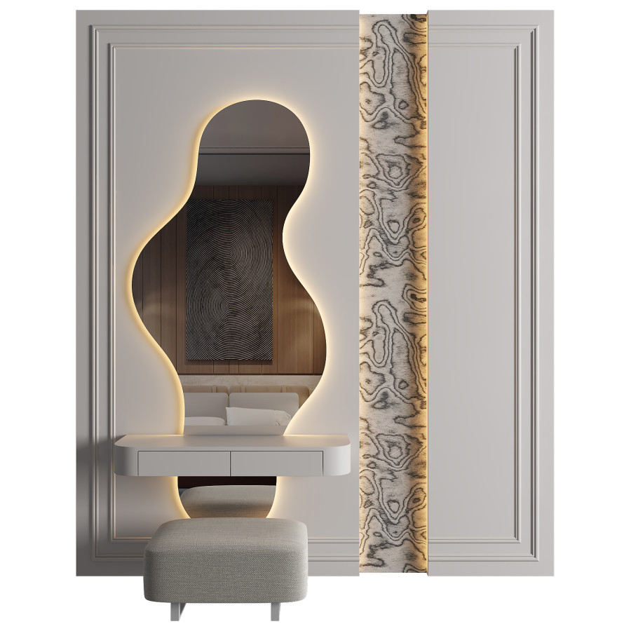 Dressing Table 01 3D Model for VRay, Corona | CGMood