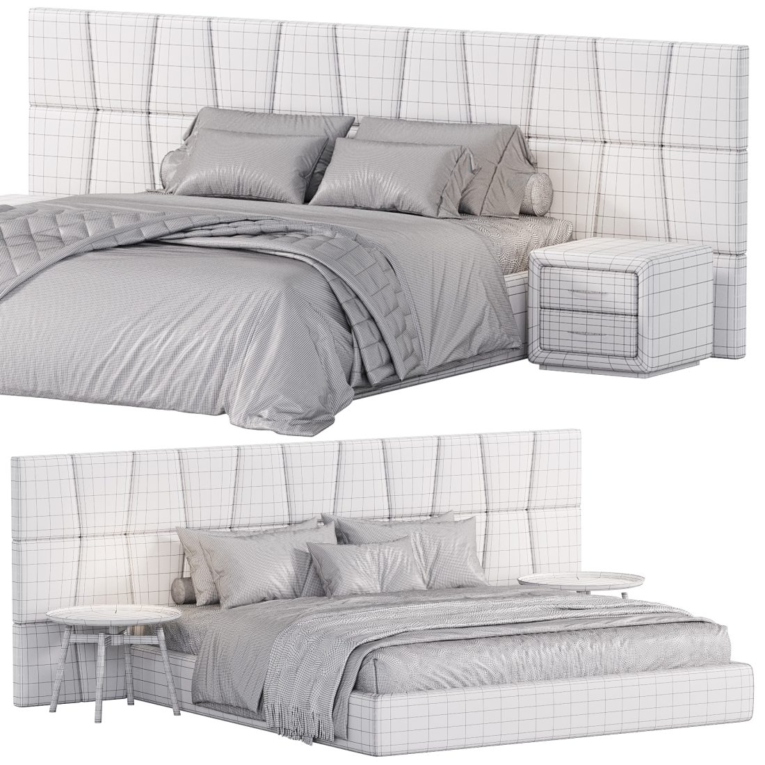 Trapezium Bed By Sensorsleep 3D Model for Corona | CGMood