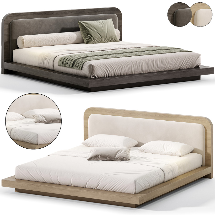 Iva Bed By Barli - 3D Model for Corona