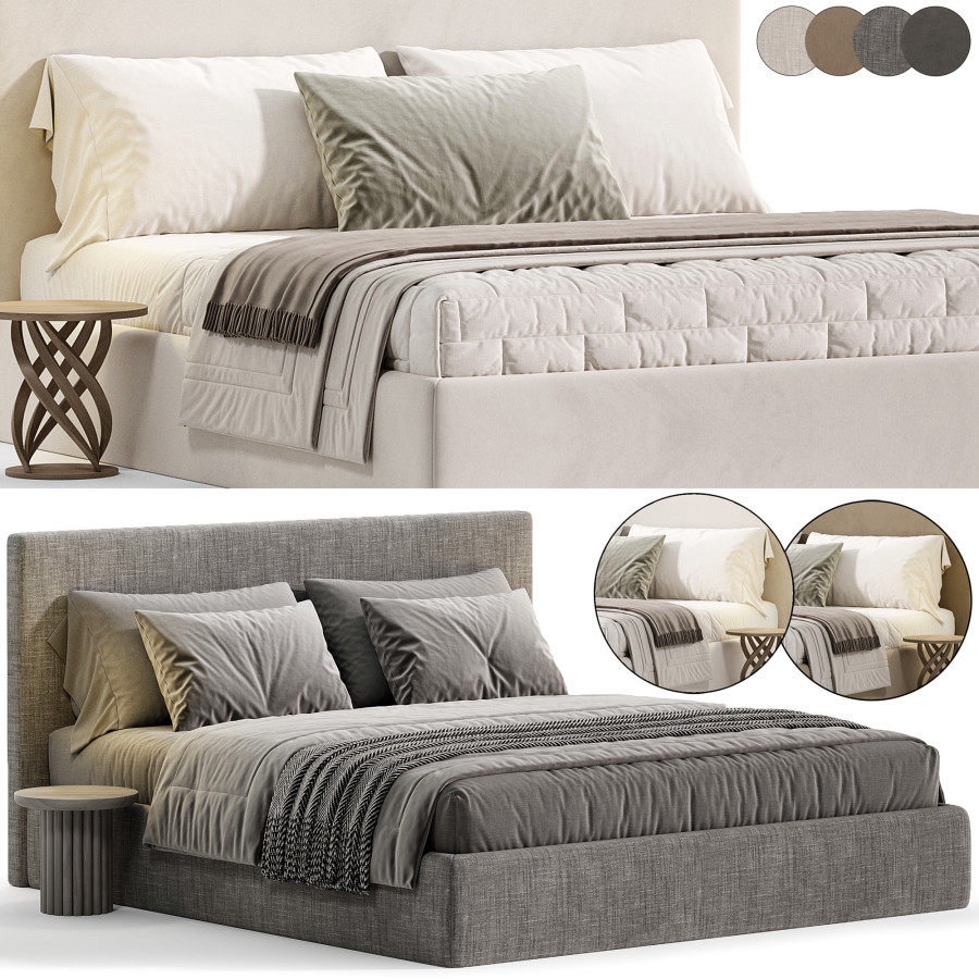 Kent Bed By Lavsit - 3D Model for Corona