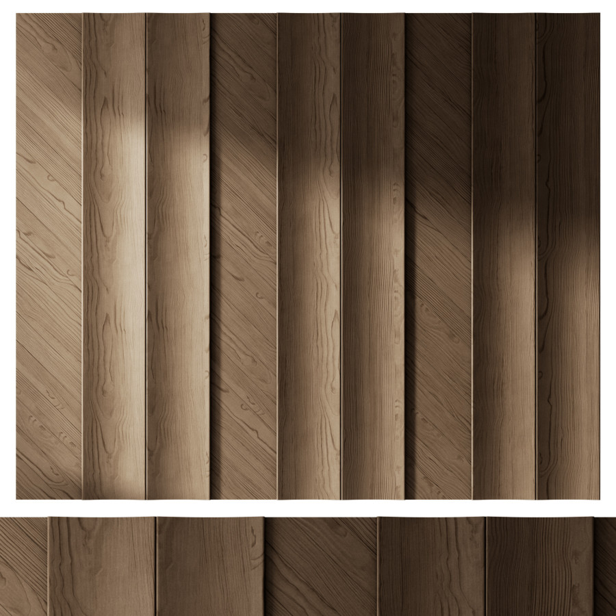 Decorative V12 Wall Panels 3D Model for VRay | CGMood
