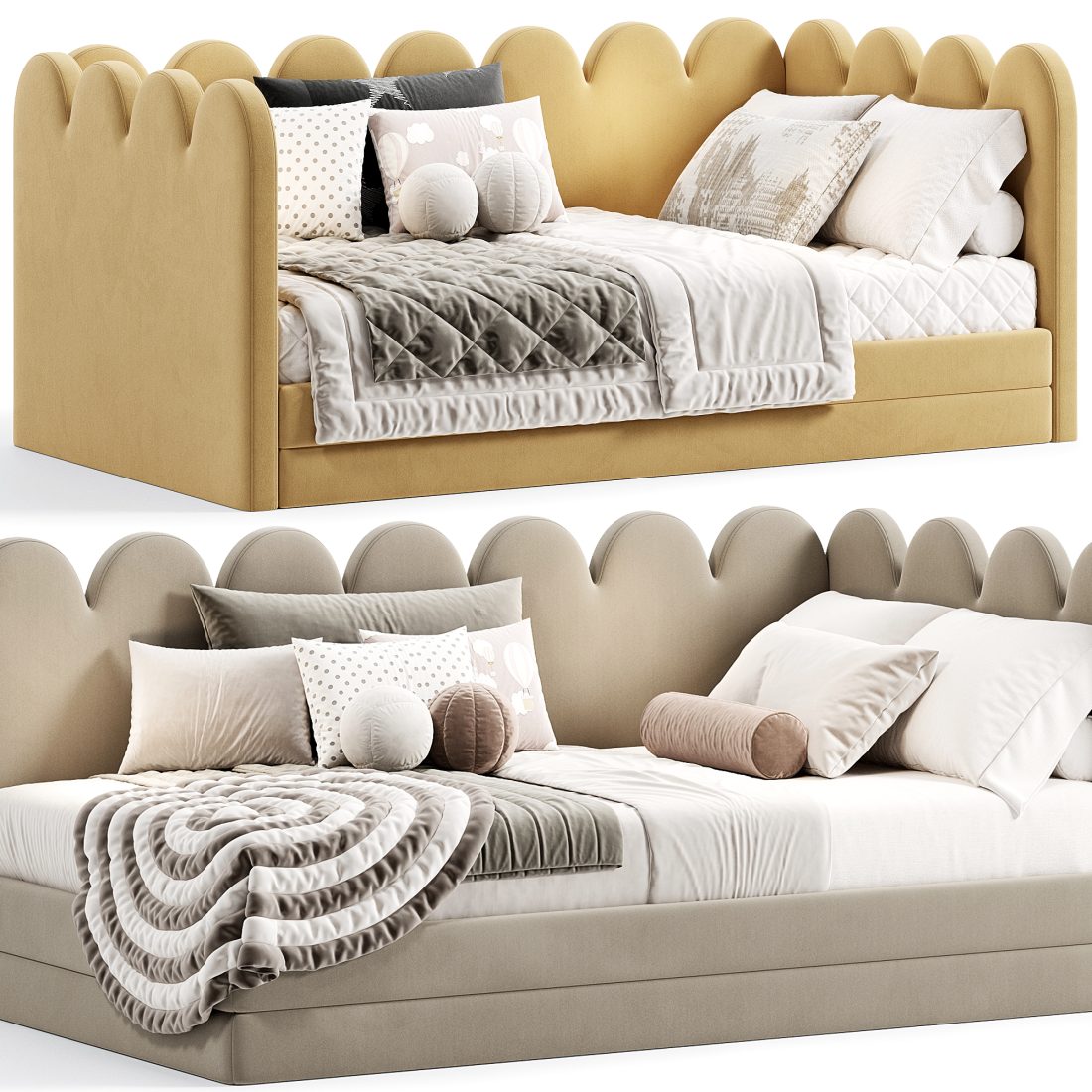 Tabbi 90 Bed By Divan - 3D Model for Corona