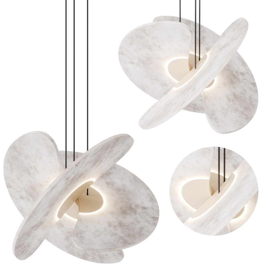 Chandelier Luceplan Levante By Marco Spatti 3D Model for VRay, Corona ...