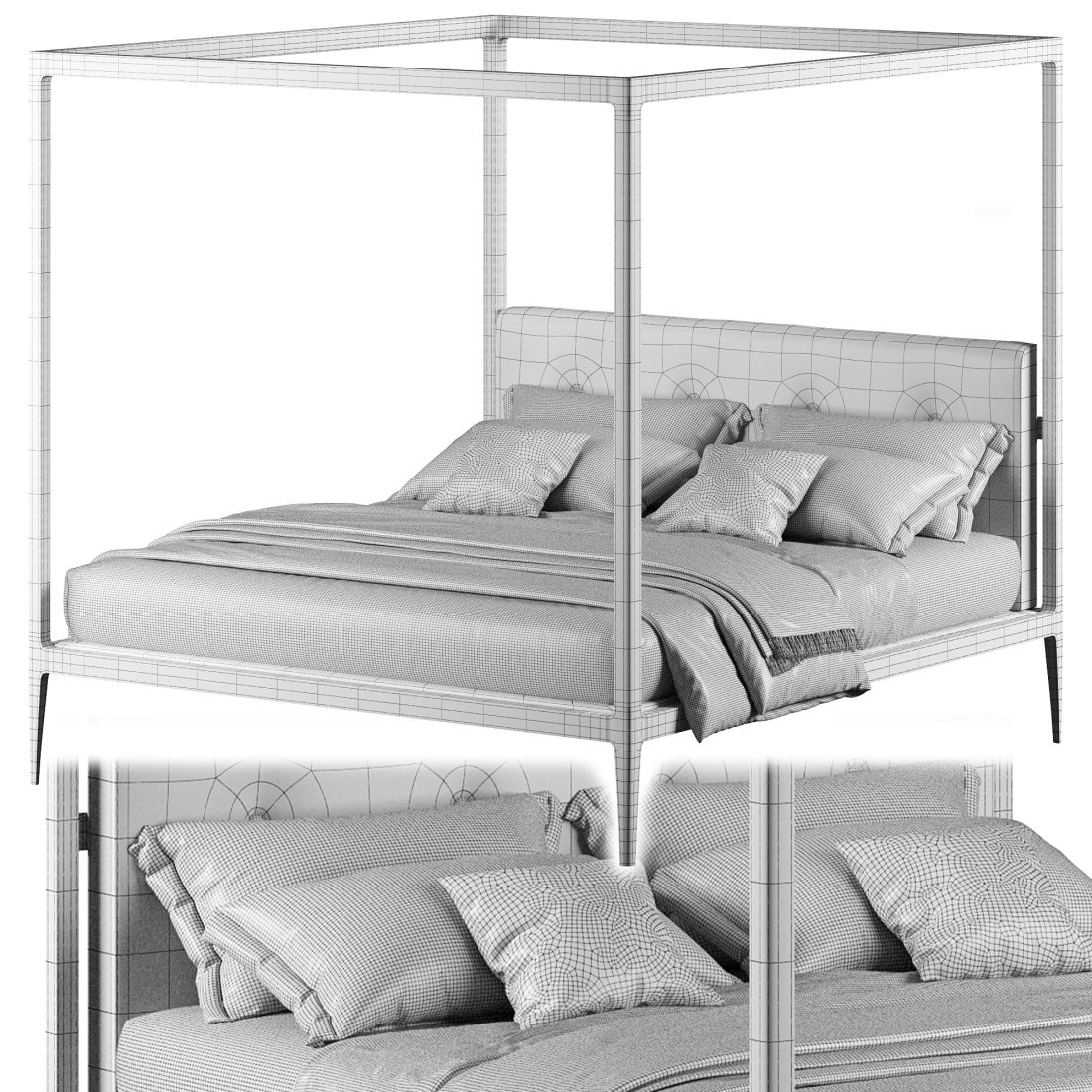 Ziggy Bed By Bonaldo 3D Model for Corona | CGMood