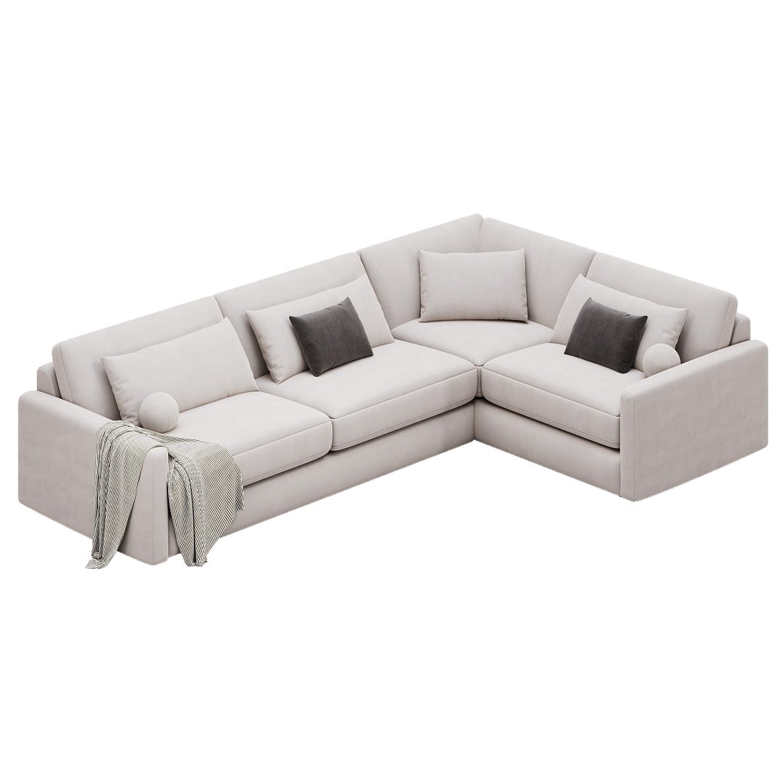 Kipton Two-piece Sectional By Arhaus - 3D Model for Corona