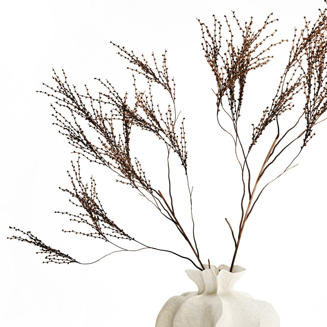 Realistic Dried Flower Bouquet Branches Vase 3D Model for VRay | CGMood