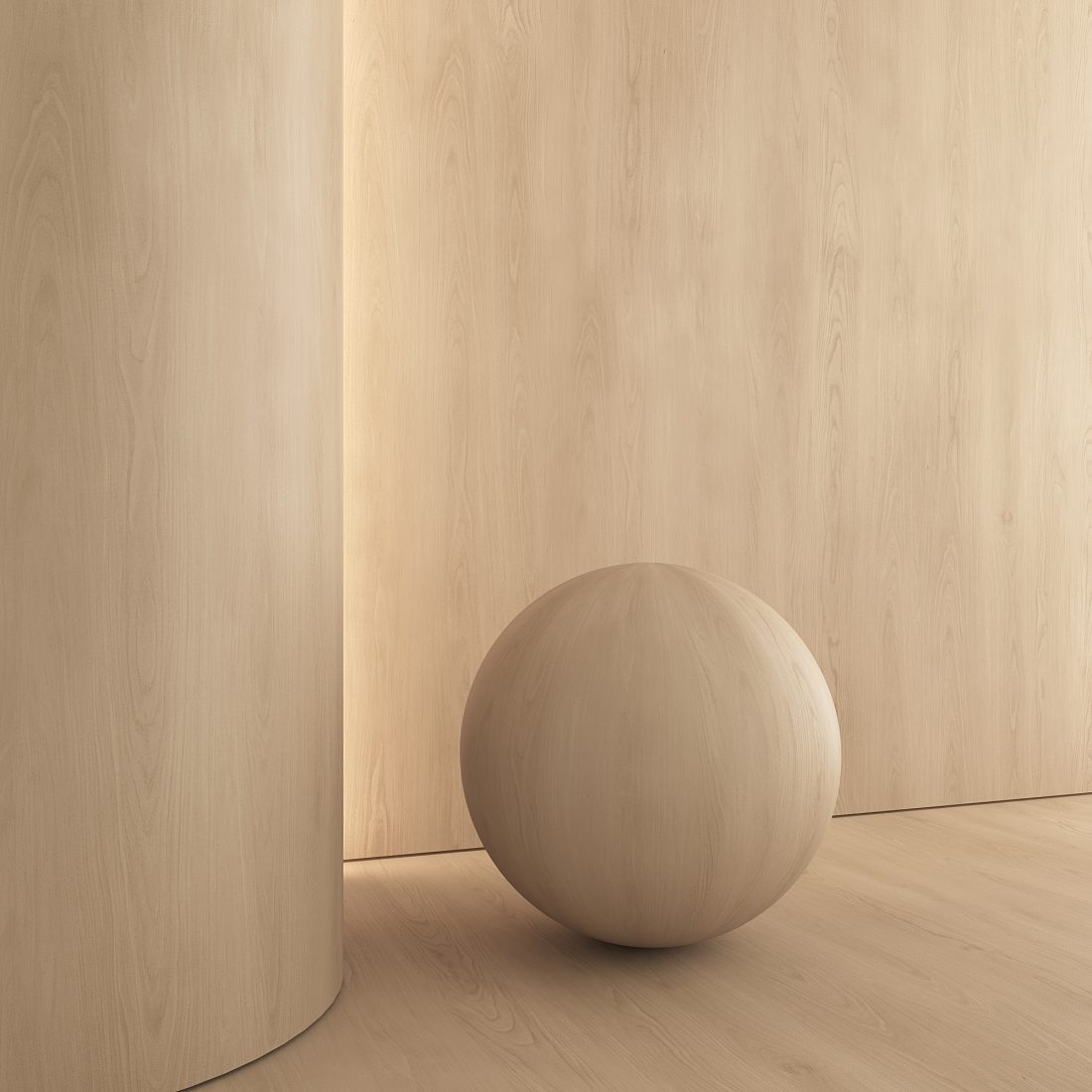 Oak Wood Material 08 - 3D Model for VRay, Corona