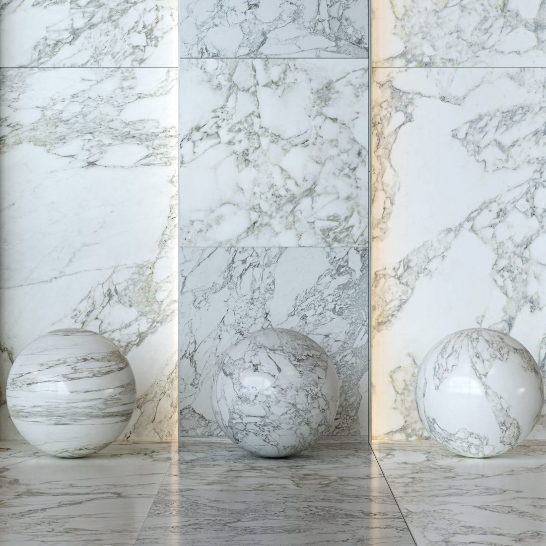 Porcelanosa Dolomiti Marble Tile Textures- 5 In 1 Material for VRay ...