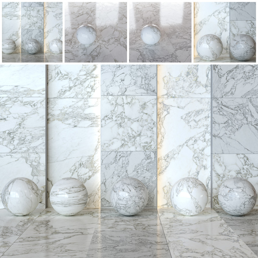 Porcelanosa Dolomiti Marble Tile Textures- 5 In 1 Material for VRay ...
