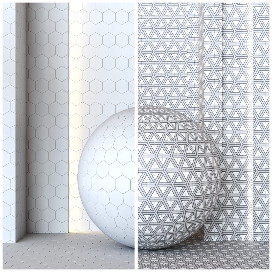 Equipe Ceramicas Coimbra Seamless Textures - 4k - 3D Model for VRay, Corona