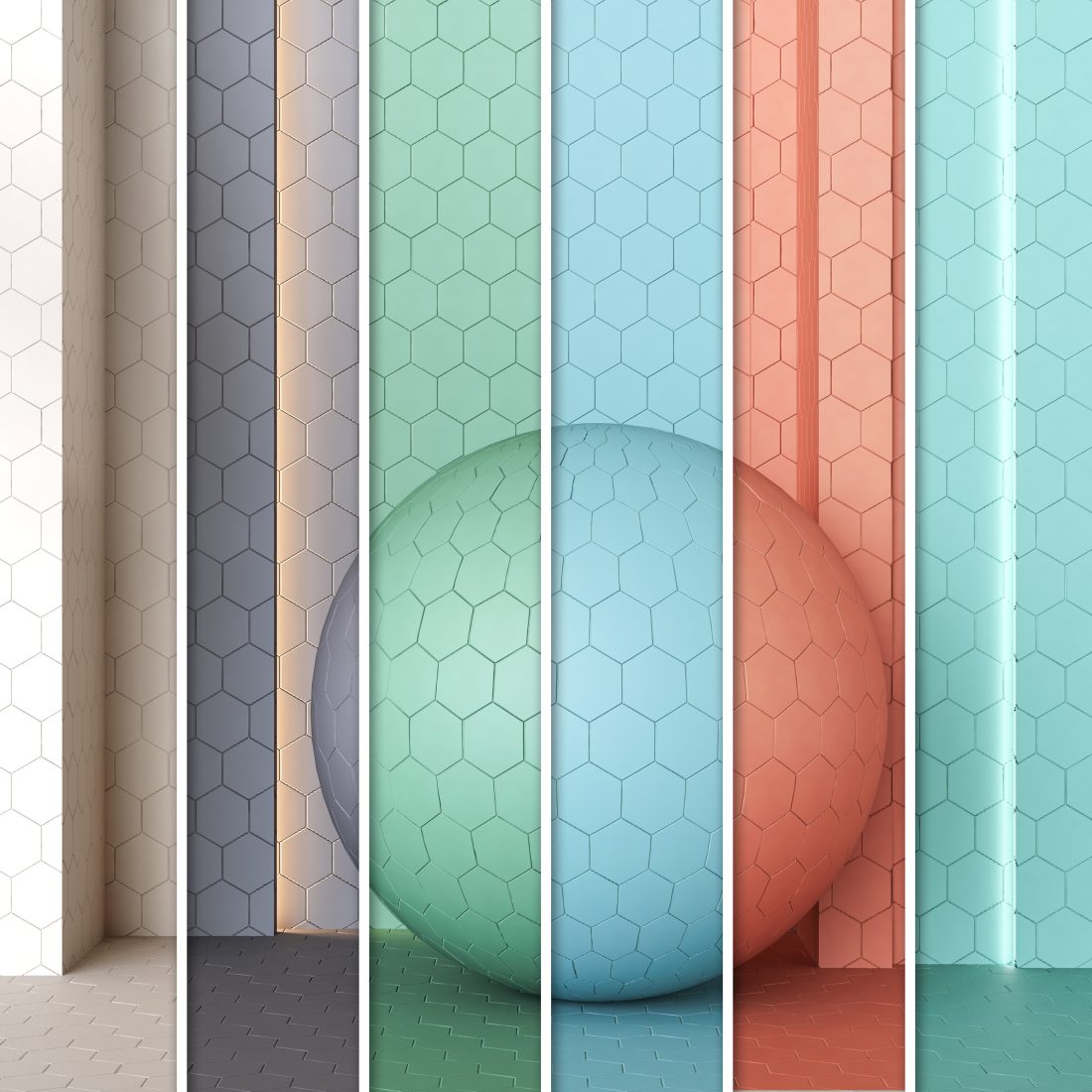 Equipe Ceramicas Coimbra Seamless Textures - 4k - 3D Model for VRay, Corona