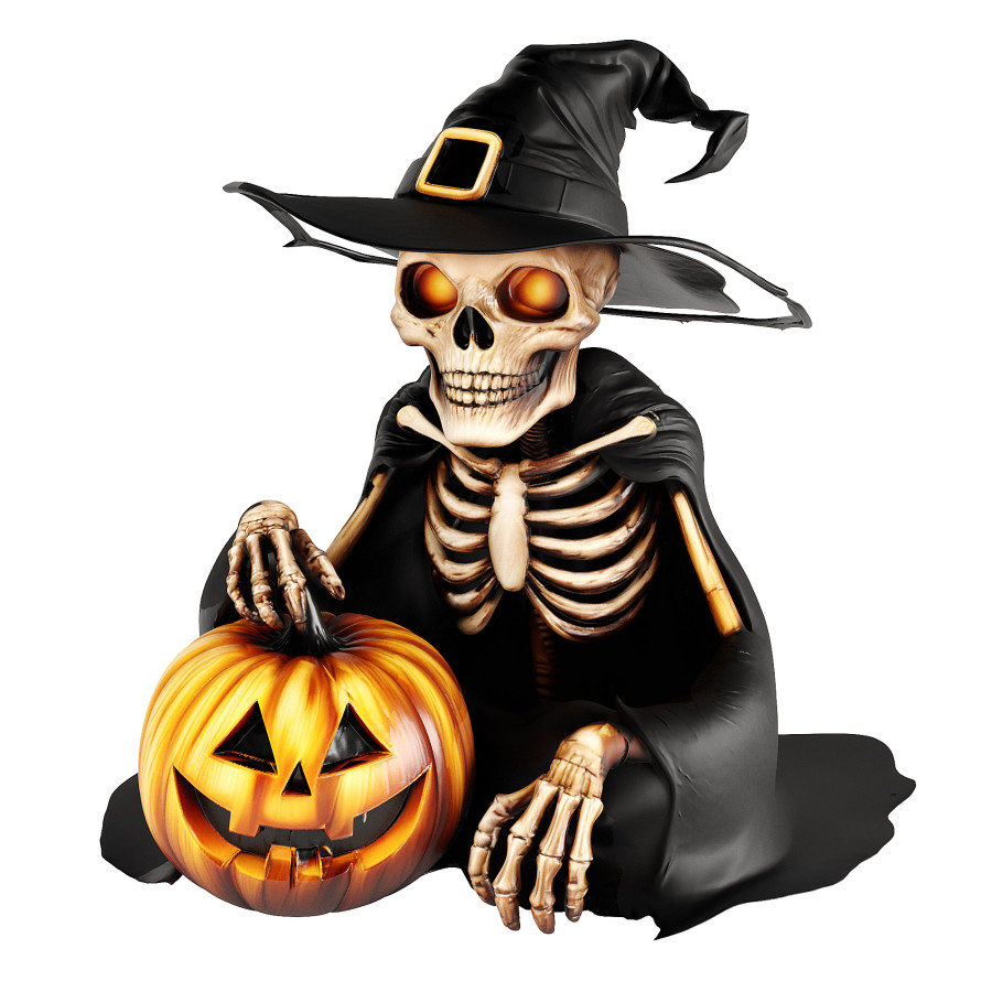 Pumpkin Keeper Skeleton - 3D Model for Corona