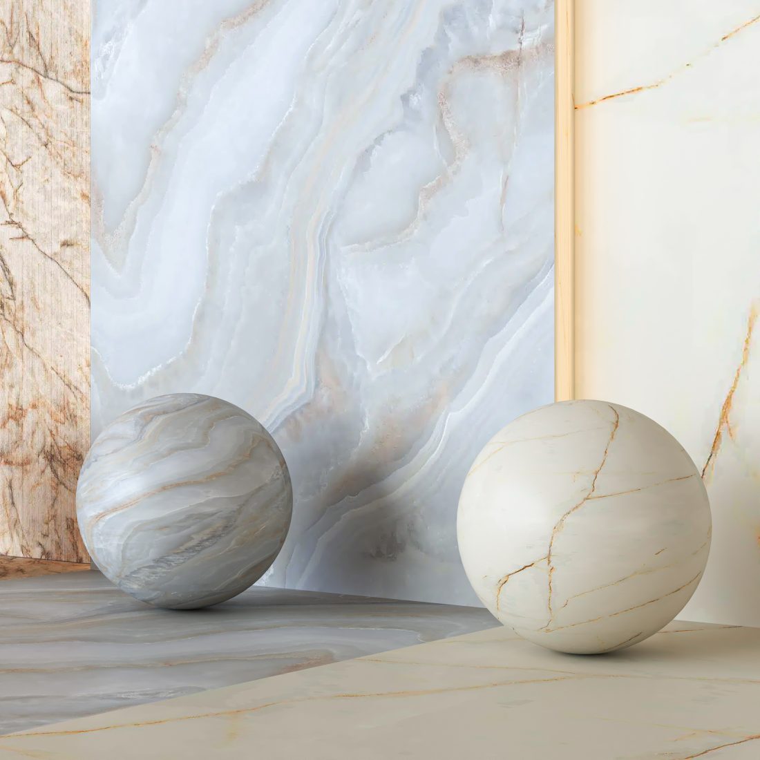 Laminam Diamond Onice & Cristallo Porcelain Slabs Material for VRay ...