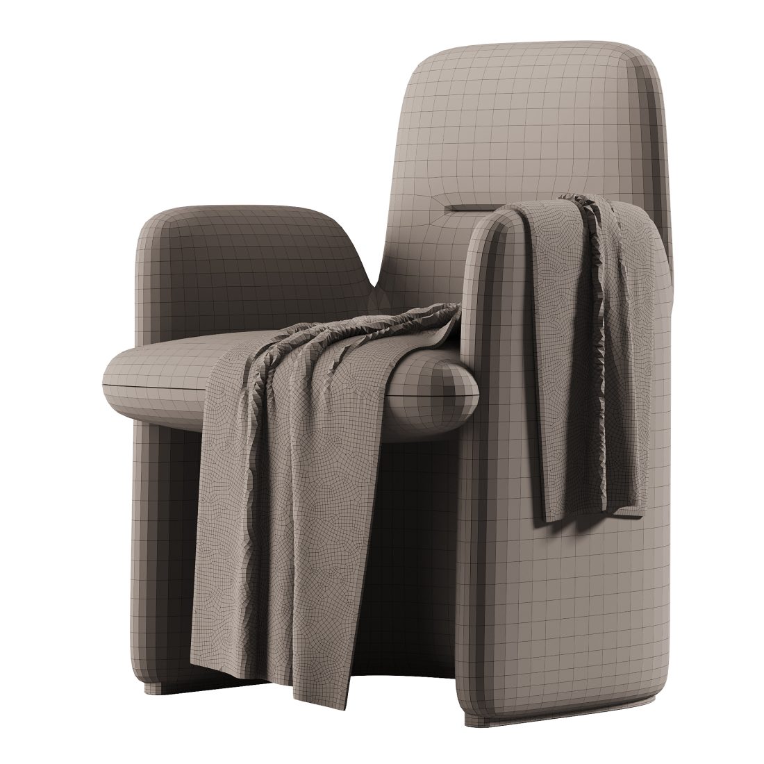 Poliform - Guest Chair By Rodolfo Dordoni Ty - 3D Model for Corona