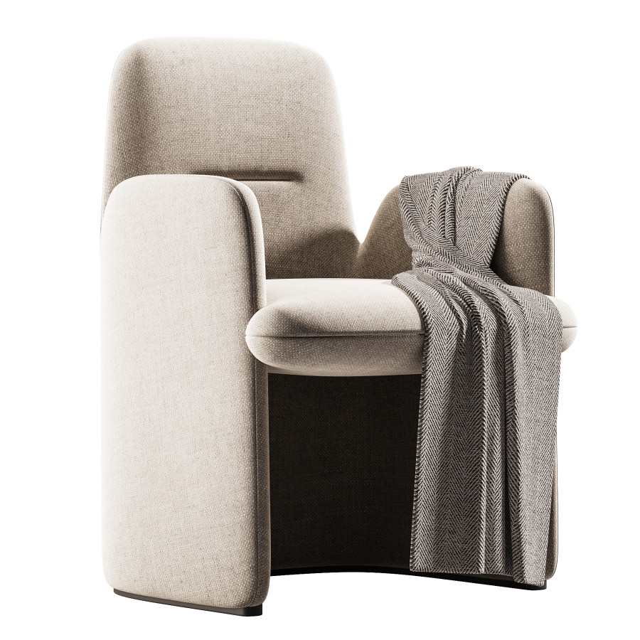 Poliform - Guest Chair By Rodolfo Dordoni Ty - 3D Model for Corona