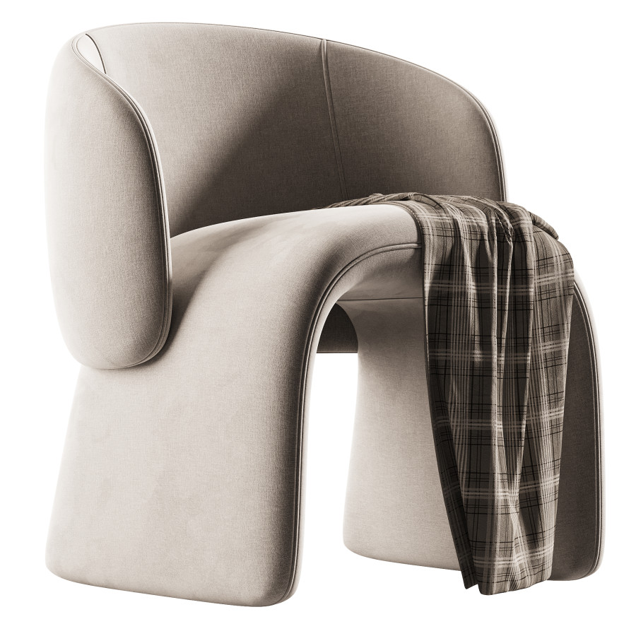 Halstead Dining Chair - 3D Model for Corona