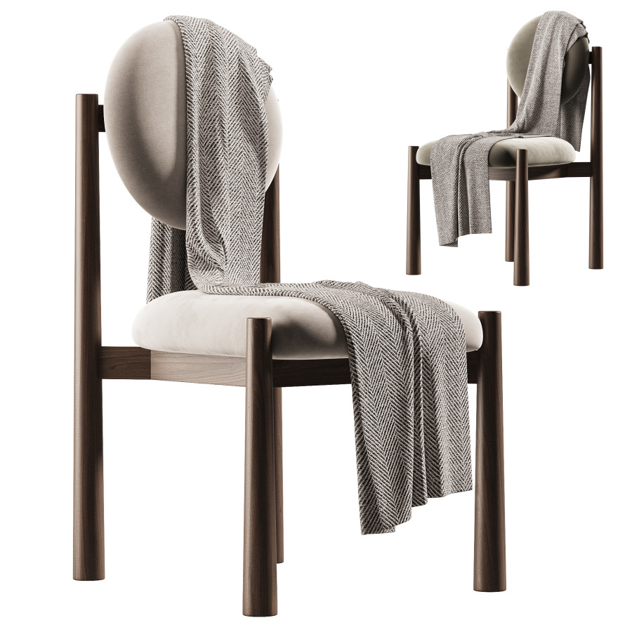 Truett Dining Chair - 3D Model for Corona