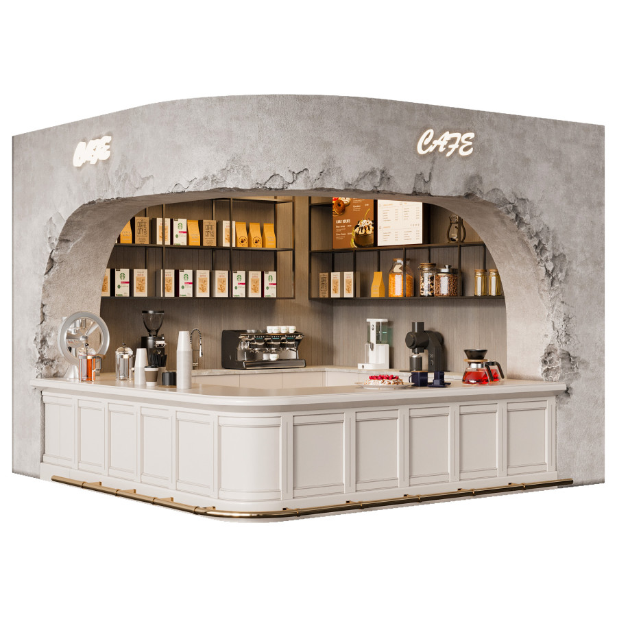Cafe No43 3D Model for VRay, Corona | CGMood