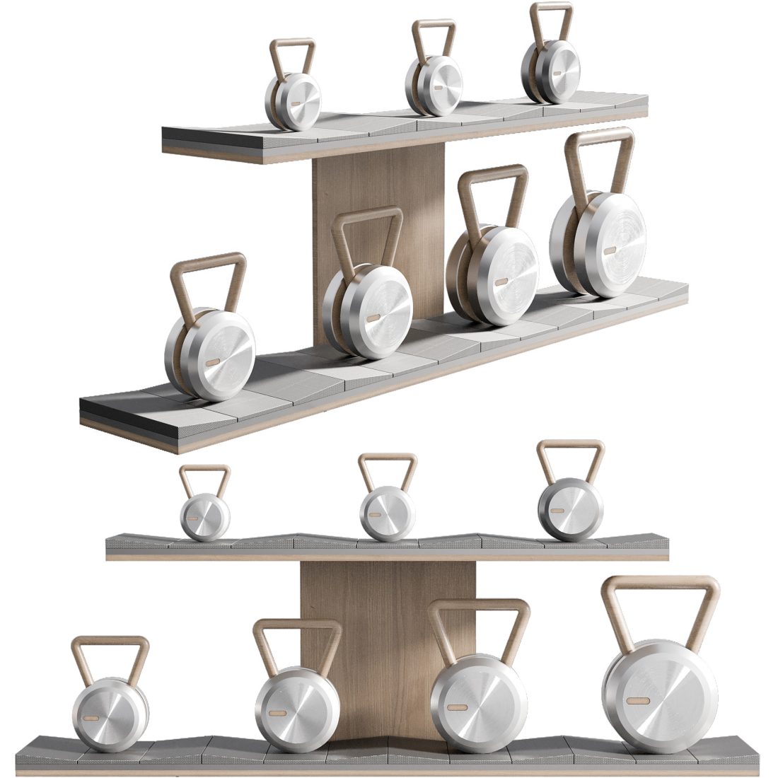 Gym Rack With Sport Equipment No1 3D Model for VRay, Corona | CGMood