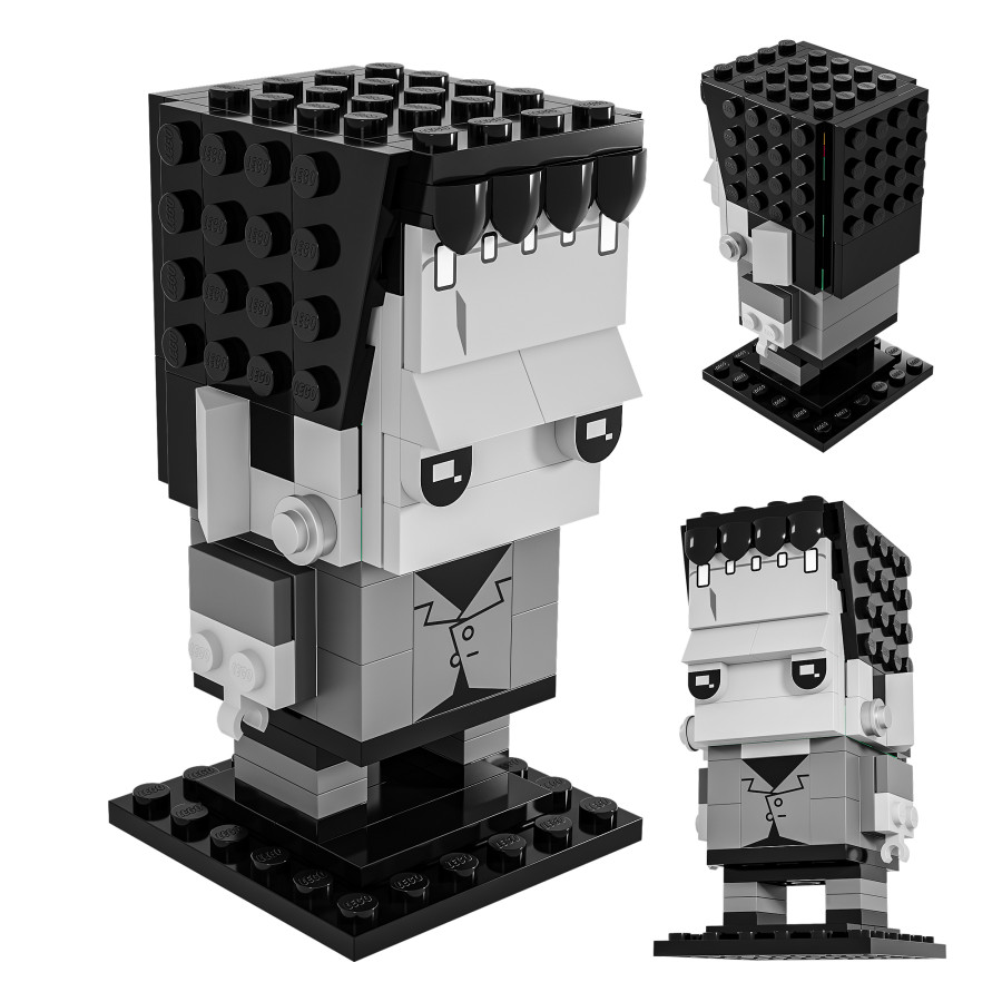 Lego Universal Monsters Brickheadz Frankenstein 3D Model for Corona ...