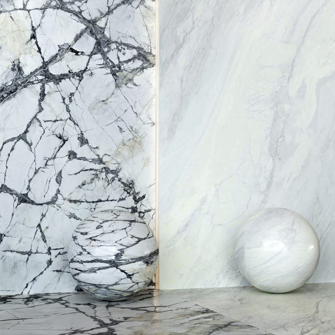 Porcelanosa Xtone Marble Slabs - (set Of 3) - 3D Model for VRay, Corona
