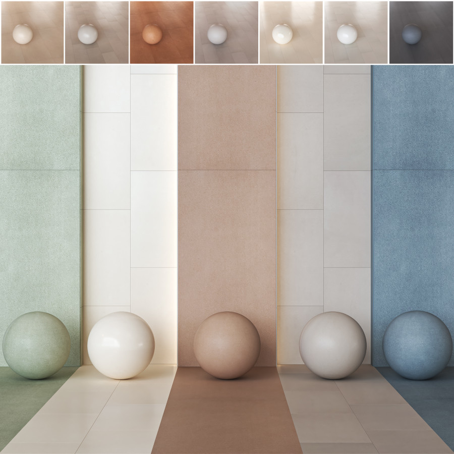 Keope Elements Design Resin-effect Tile - 20 In 1 - 3D Model for VRay ...