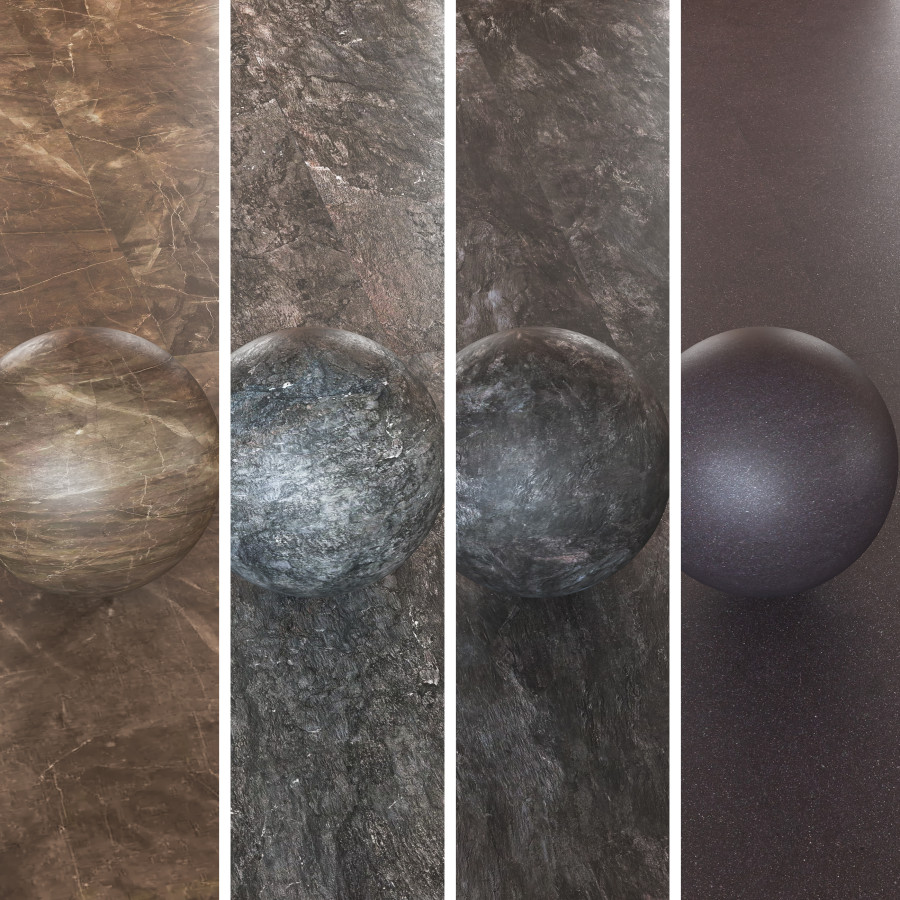 Florim Stone Collection Porcelain Slabs - 4 In 1 - 3D Model for VRay ...