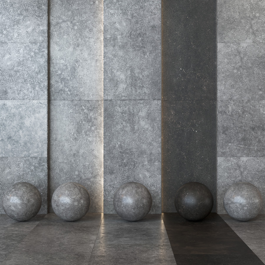 Marazzi Mystone Bluestone Porcelain Tiles- 9 In 1 - 3D Model for VRay ...