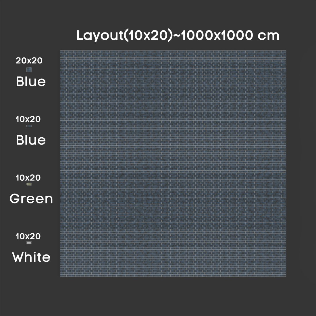 Porcelanosa Fiji Glossy Ceramic Wall Tile - 4 In 1 Material for VRay ...