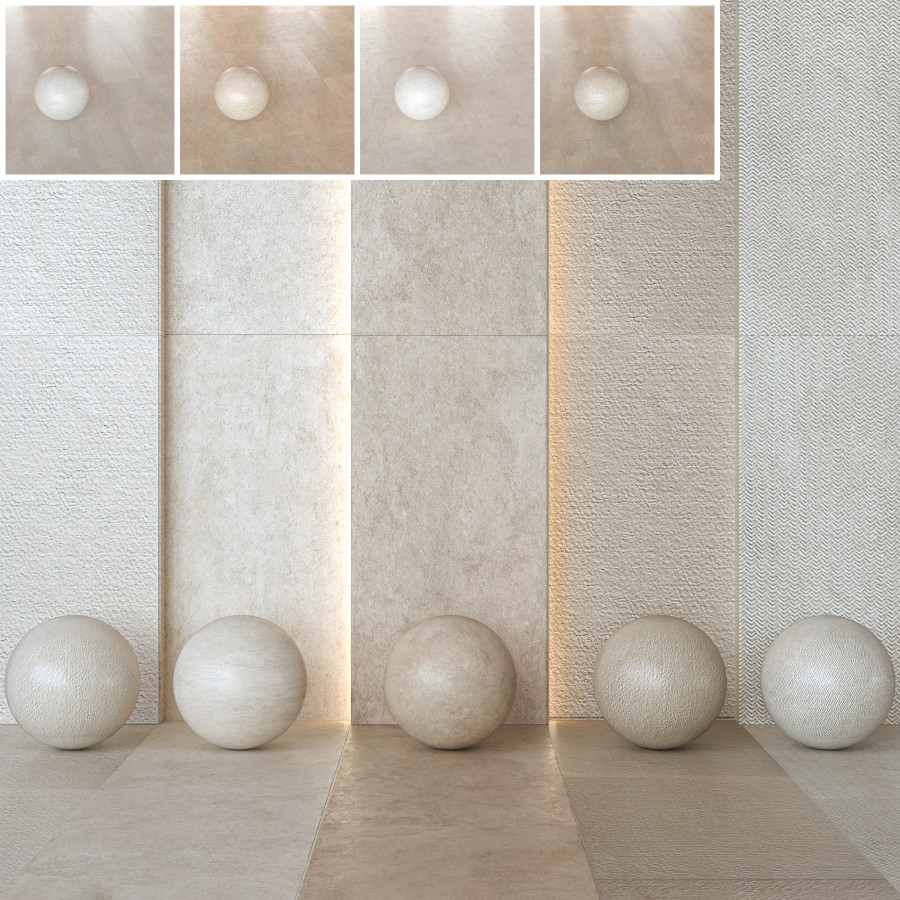 Atlas Concorde Lims Limestone Effect- 44 In 1 Material for VRay, Corona ...
