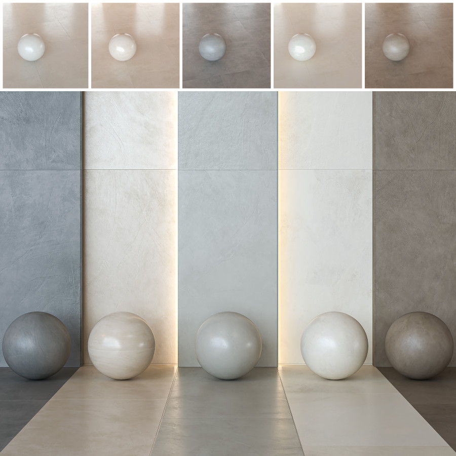 Atlas Concorde Prism Resin Effect Tile (Set Of 29) - 3D Model for VRay ...