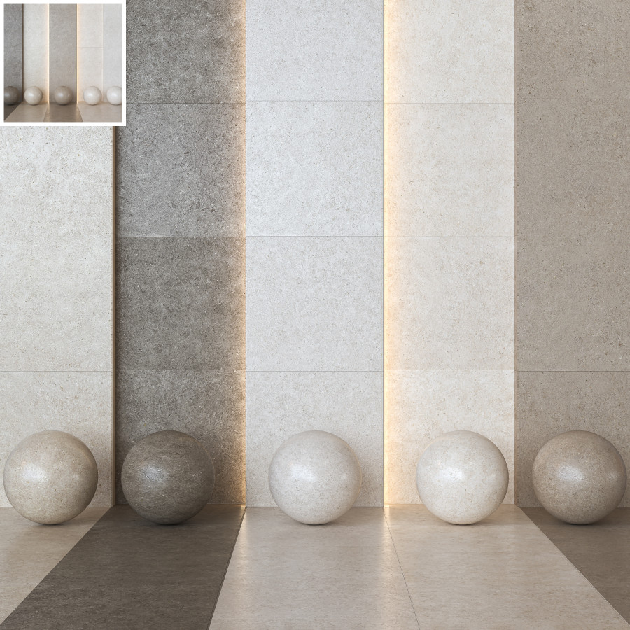 Atlas Concorde Boost Stone Effect Tile (Set Of 29) Material for VRay ...