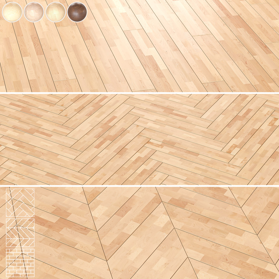 Boen Parquet Floor Geometry 4K Textures (Set 09) - 3D Model for VRay ...