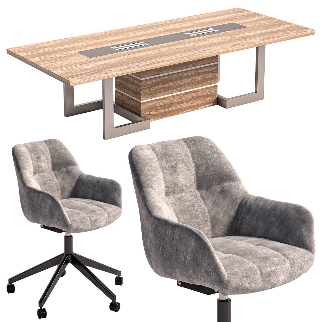 Conference Table 26 3D Model for VRay, Corona | CGMood