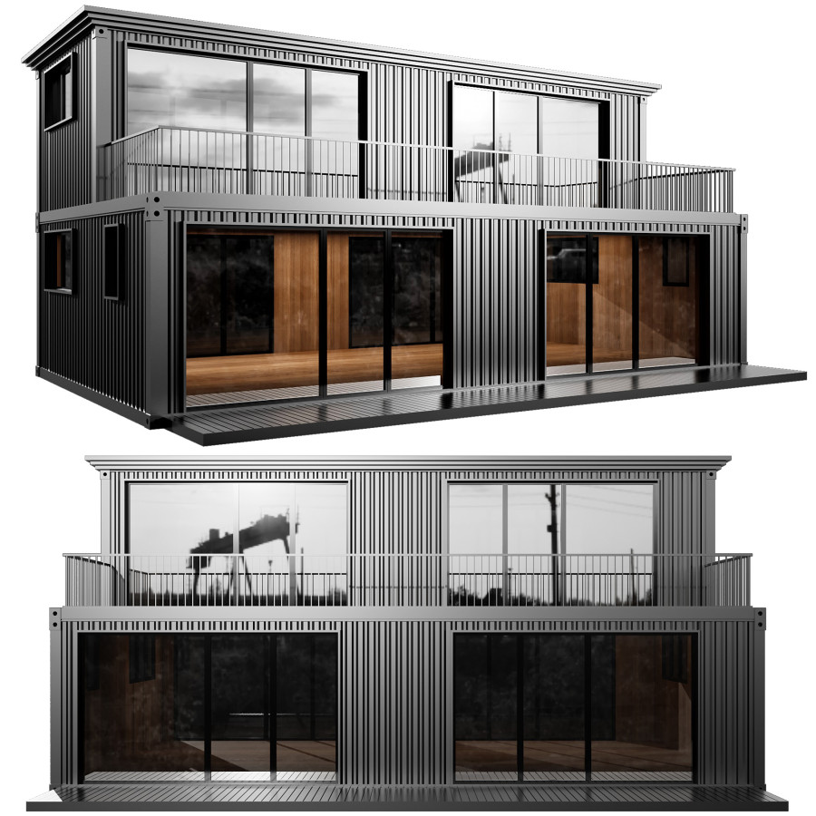 Container House No.44 - 3D Model for VRay, Corona