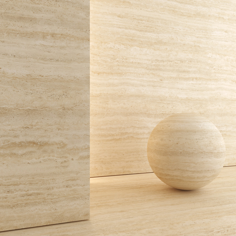 Travertine / Material And Tiles - Set 02 Texture / PBR Material | CGMood