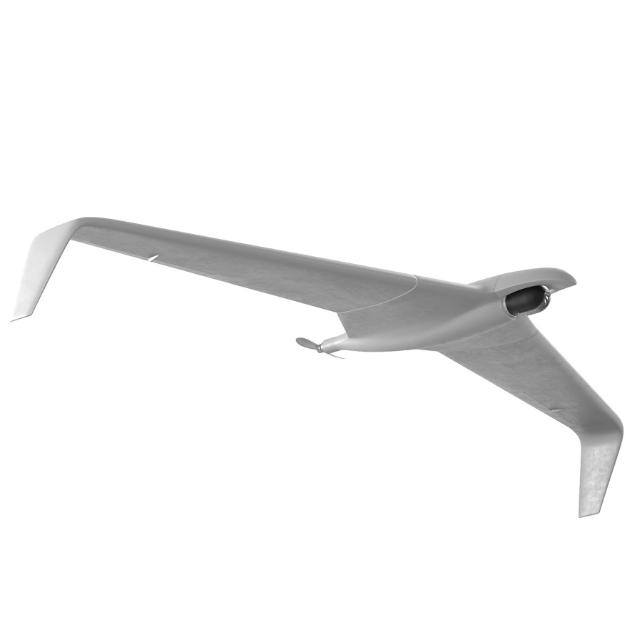 Drone Uav Zala 421 - 3D Model for VRay, Corona