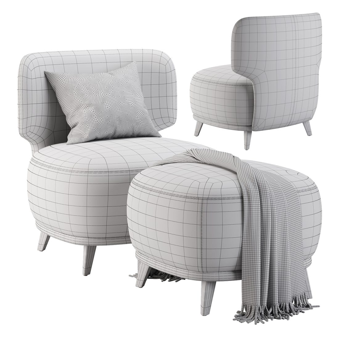 Odalie Armchair 3D Model for Corona | CGMood